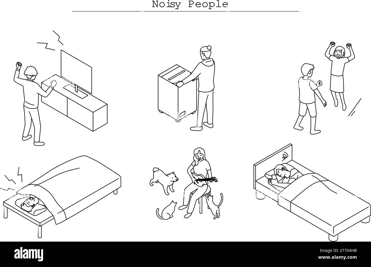 Noise problems in rental properties: people making noise in apartments ...