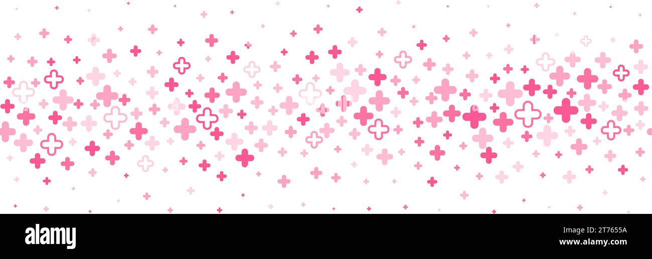 Medical cross and plus background. Abstract seamless pink background ...