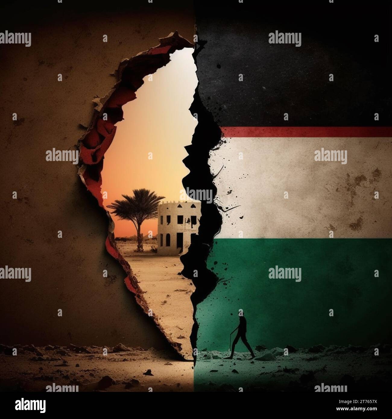 wall of the old fortress Israel. Israeli Arab conflict Stock Photo - Alamy