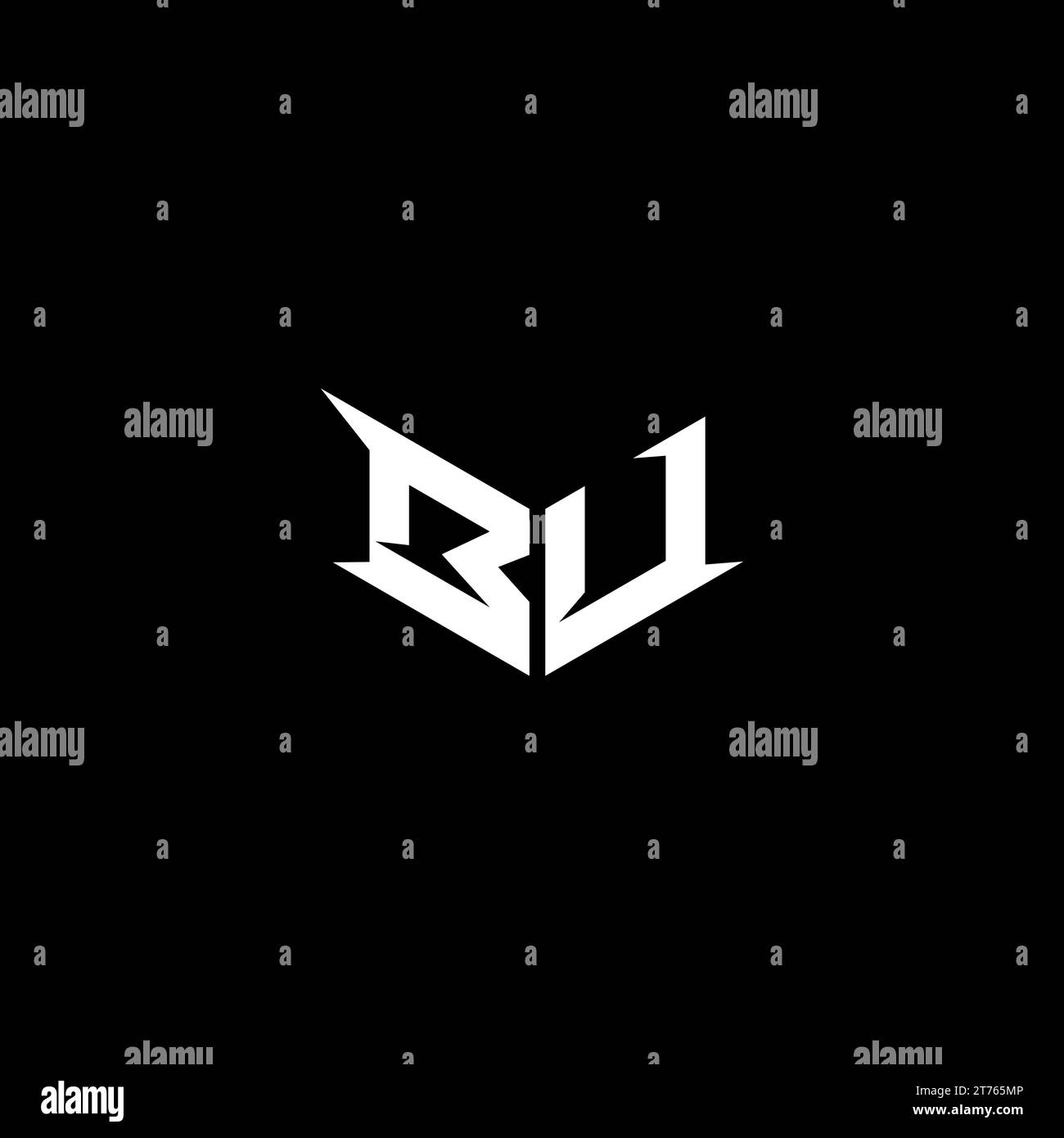Bu gaming logo Black and White Stock Photos & Images - Alamy