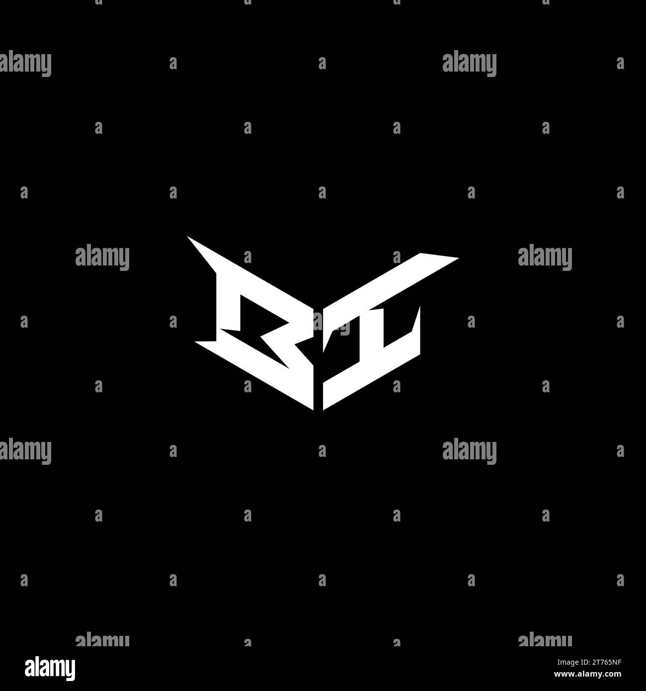 Bi logo design Black and White Stock Photos & Images - Alamy