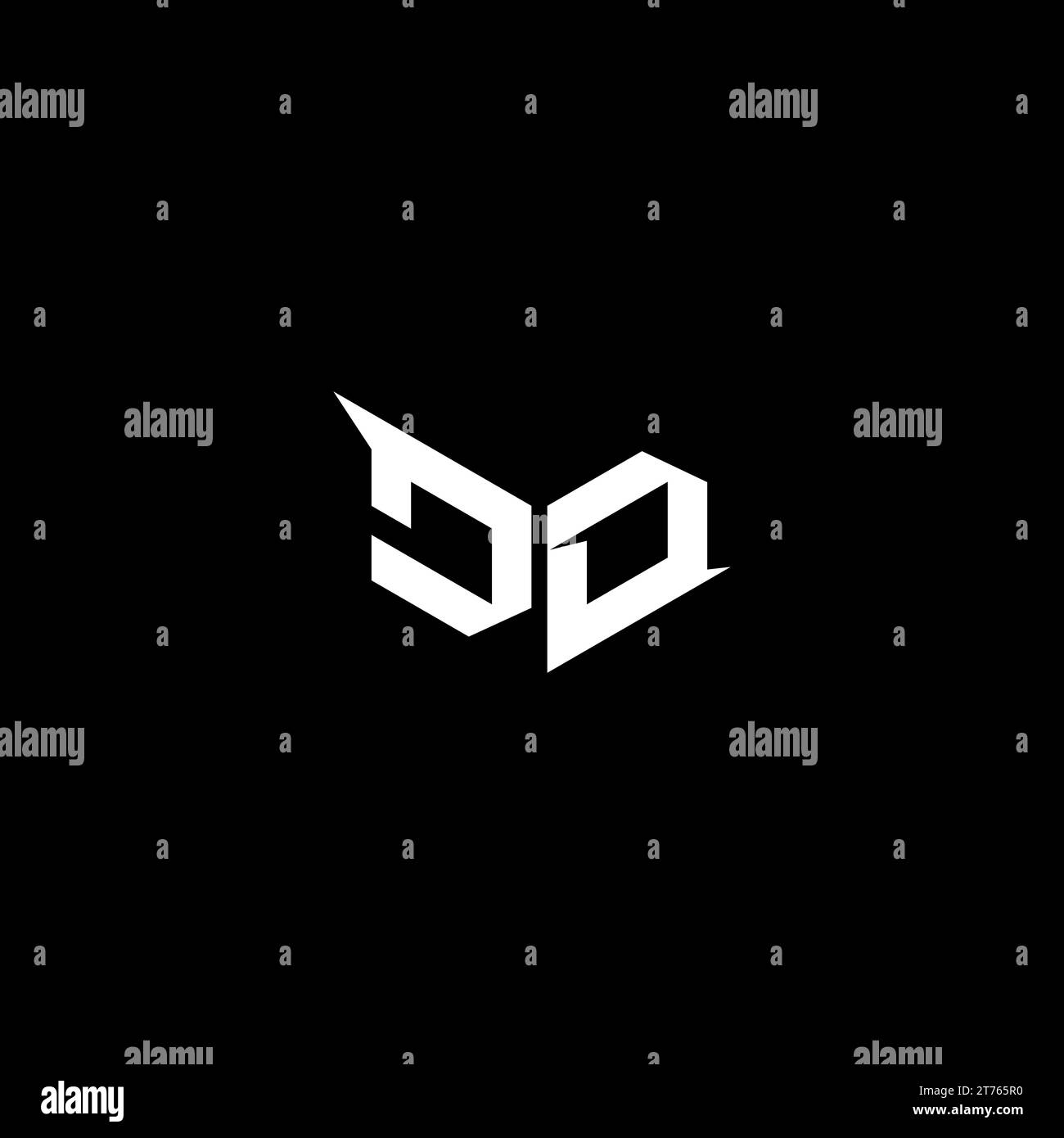 DD Premium emblem logo initial esport and gaming design concept Stock ...