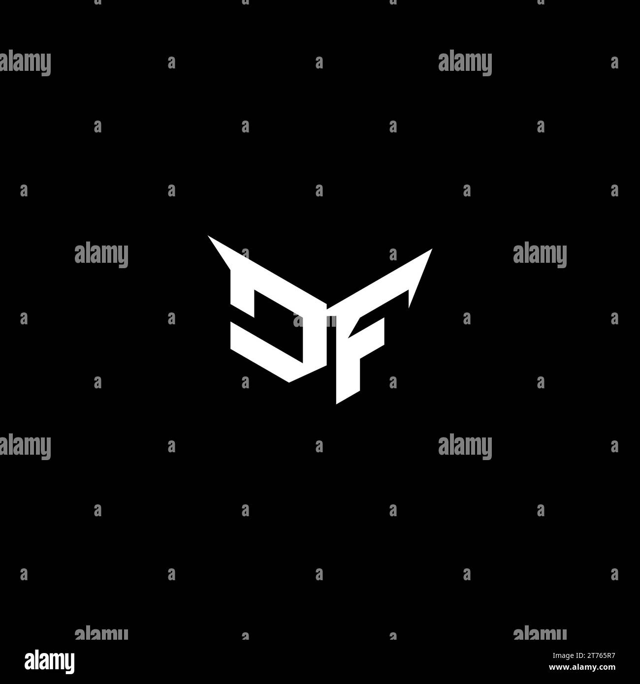 Df gaming logo Black and White Stock Photos & Images - Alamy