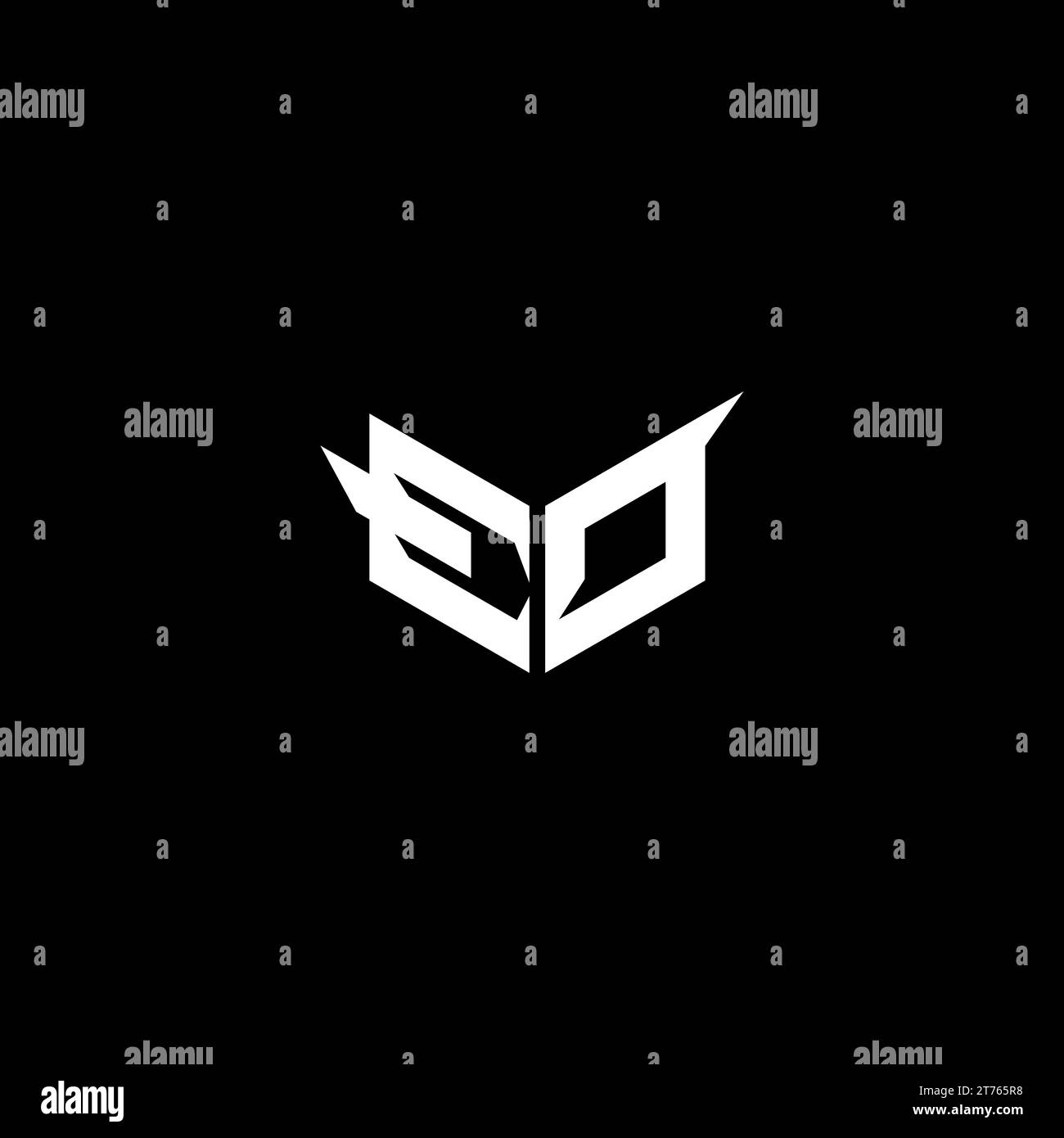 EO Premium emblem logo initial esport and gaming design concept Stock ...