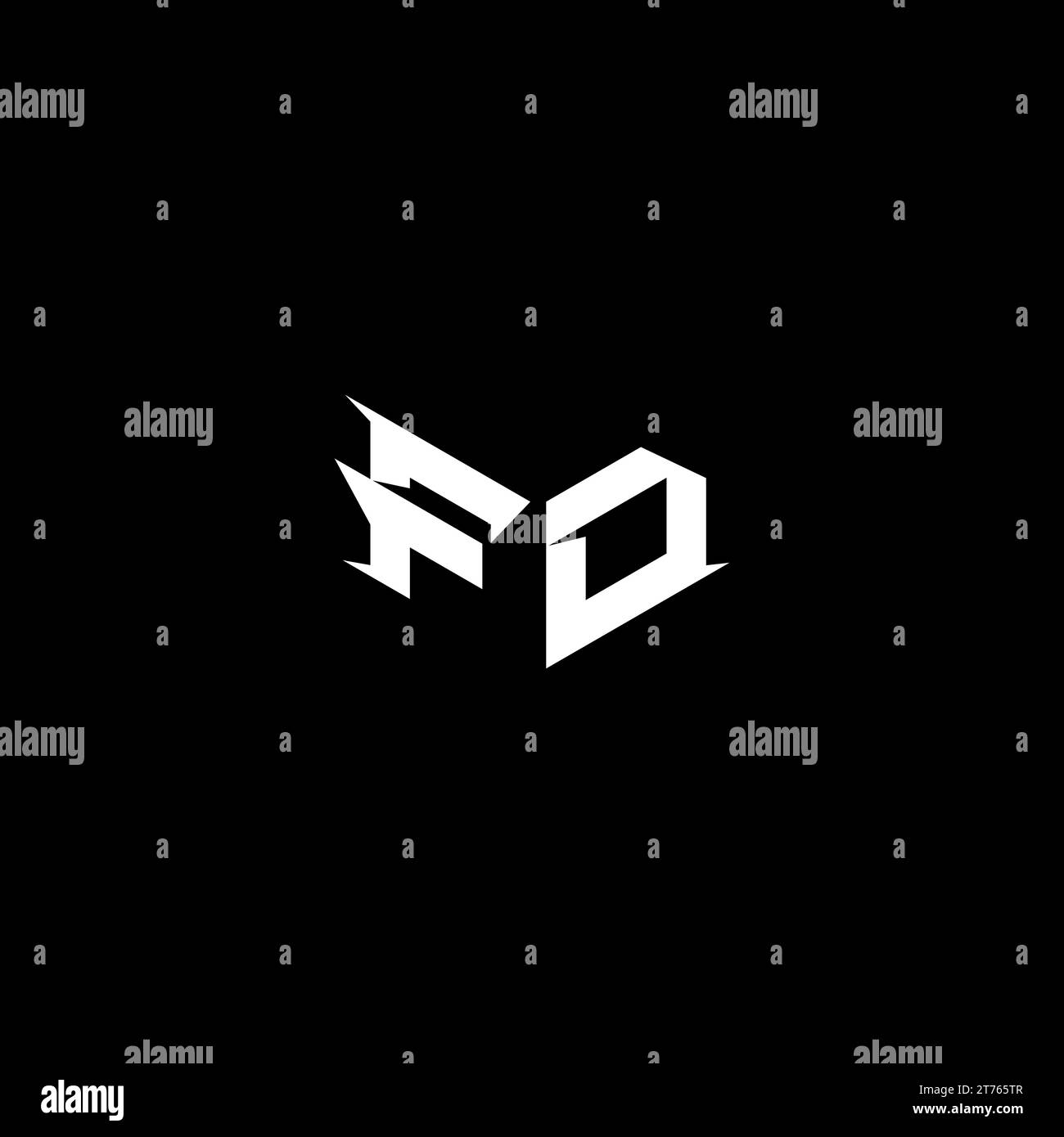 Fd gaming logo Black and White Stock Photos & Images - Alamy