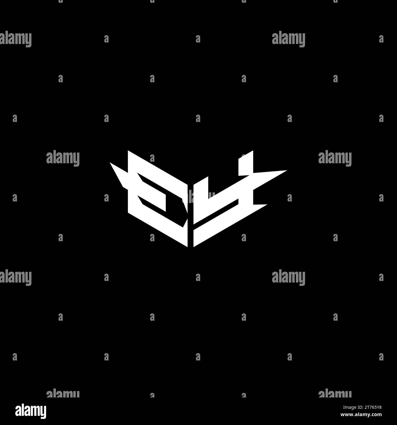 EY Premium emblem logo initial esport and gaming design concept Stock ...