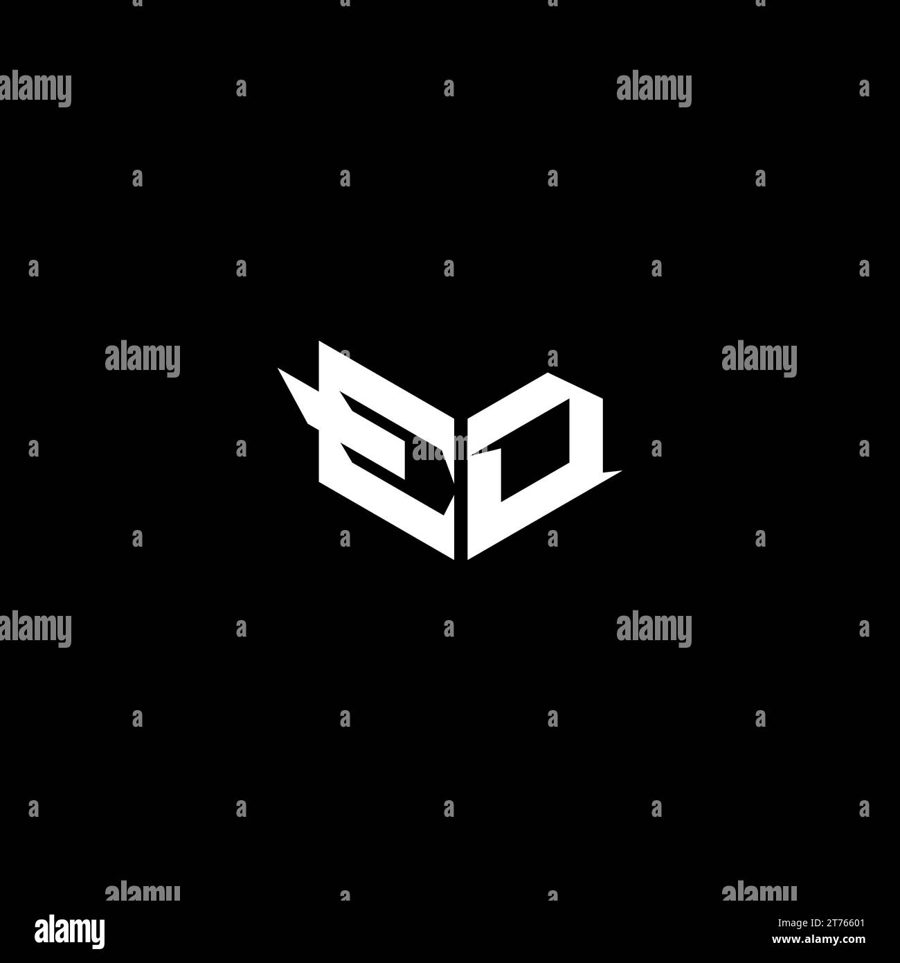 ED Premium emblem logo initial esport and gaming design concept Stock ...