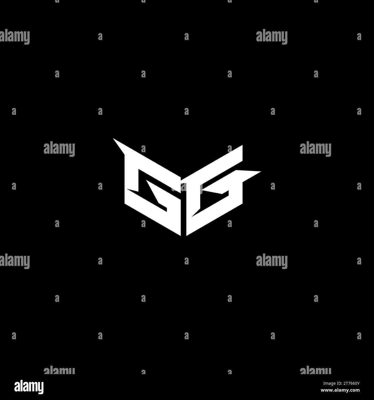 Gg gaming logo Black and White Stock Photos & Images - Alamy