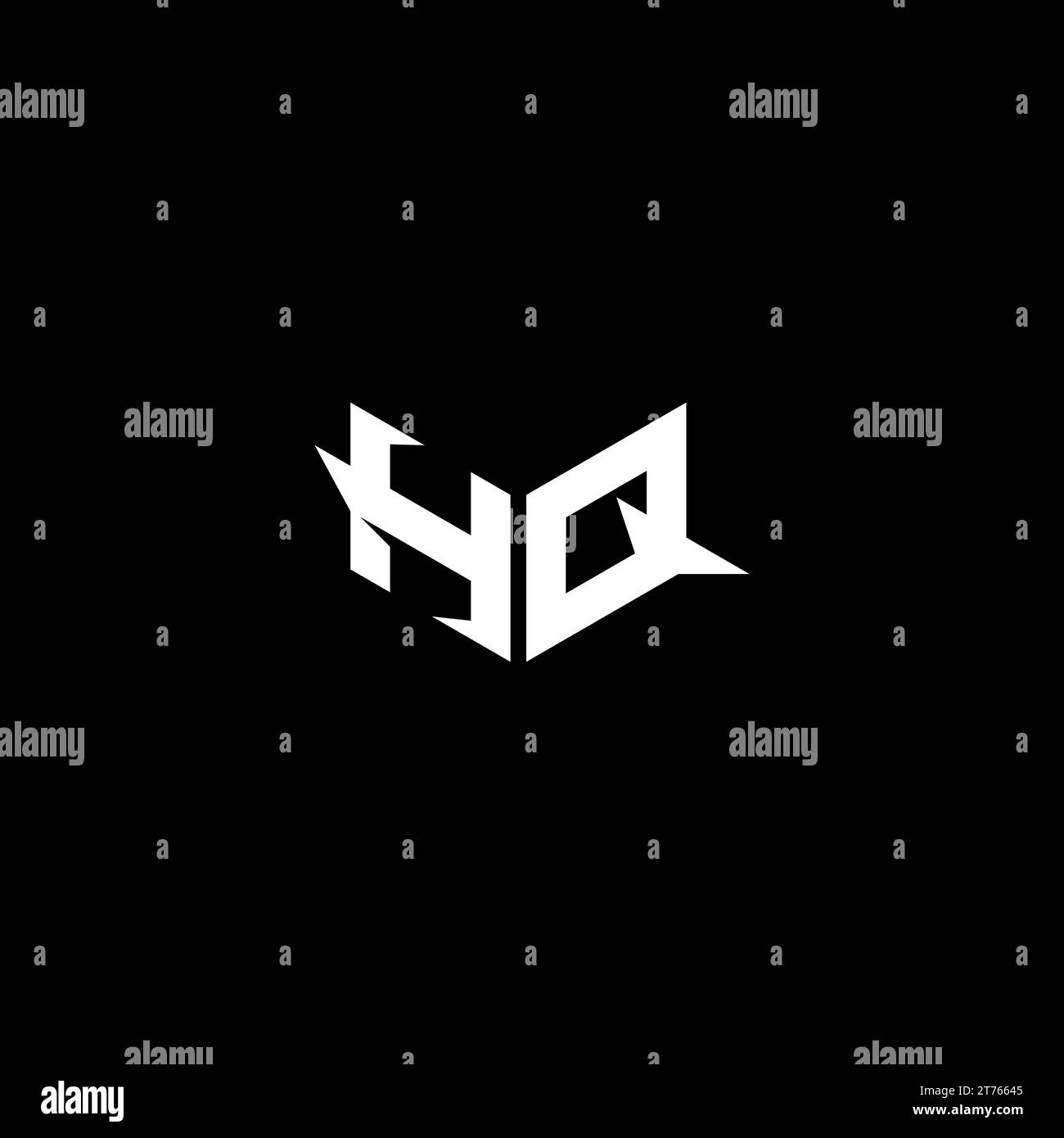 Hq gaming logo Black and White Stock Photos & Images - Alamy