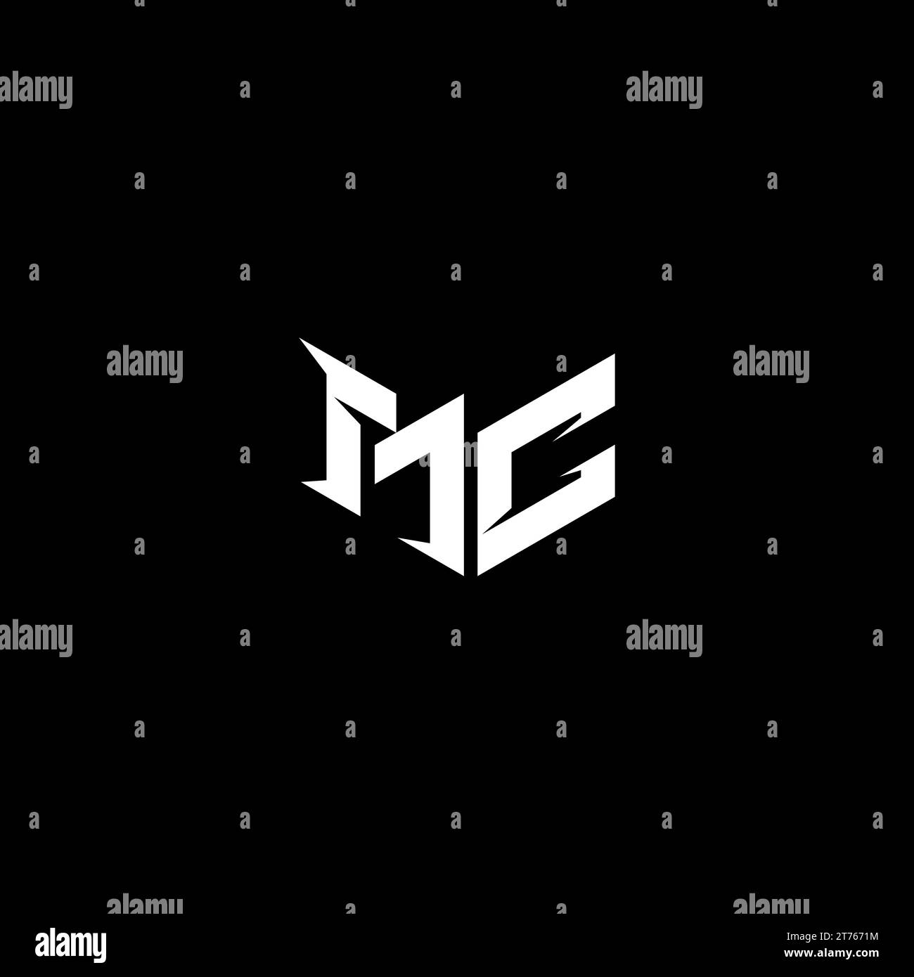 Mc gaming logo Black and White Stock Photos & Images - Alamy
