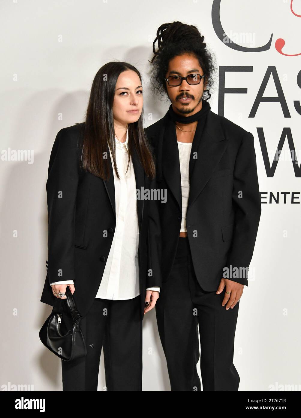 Willa Bennett, left, and Connor McKnight attend the CFDA Fashion Awards ...