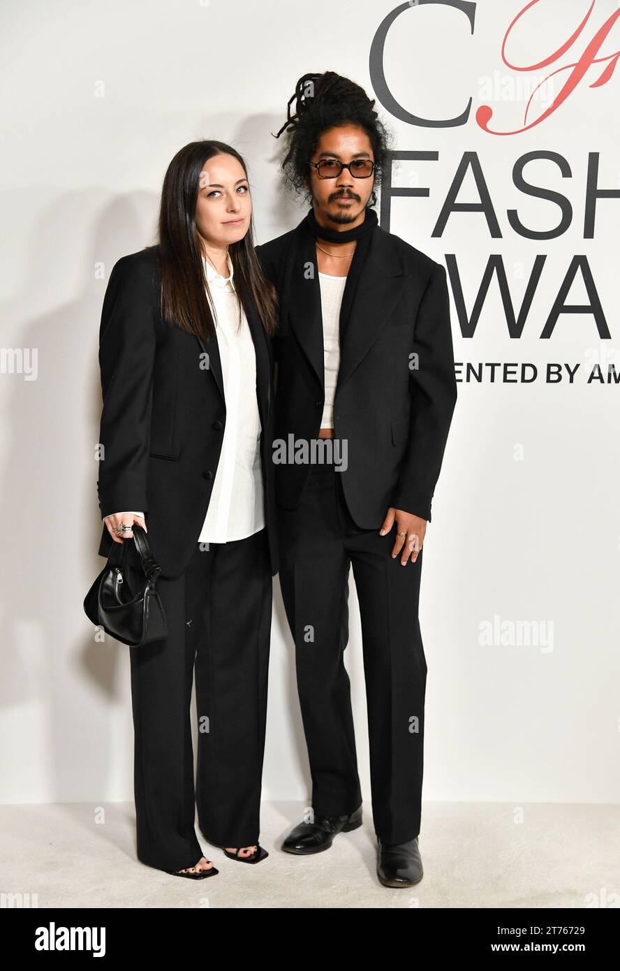 Willa Bennett, left, and Connor McKnight attend the CFDA Fashion Awards ...