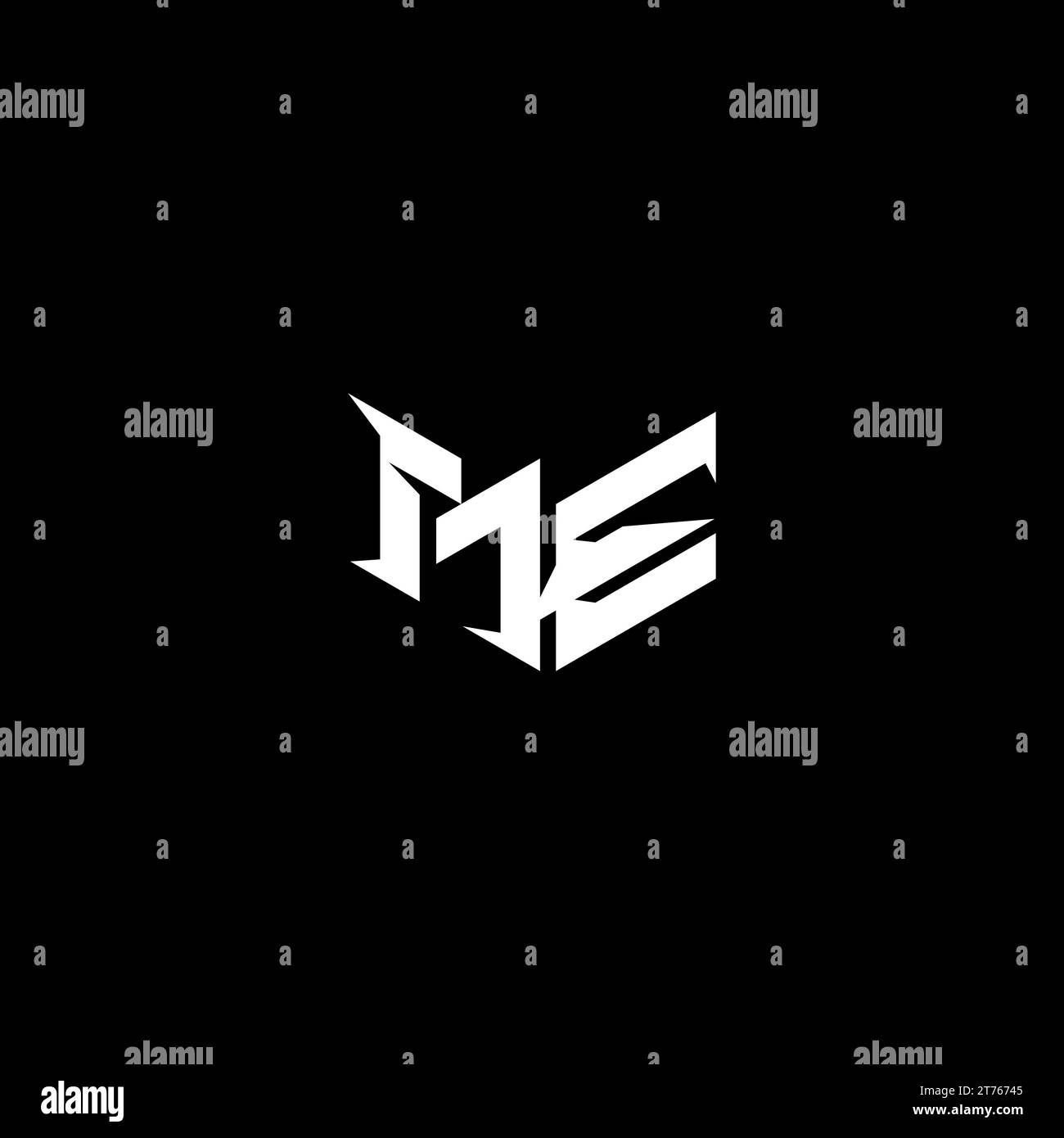 ME Premium emblem logo initial esport and gaming design concept Stock ...