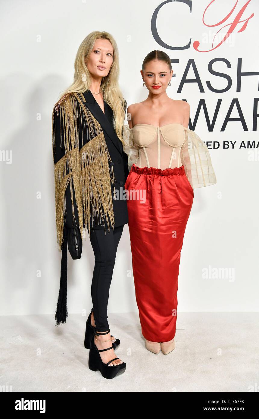 Sylvie Millstein, left, and Leni Klum attend the CFDA Fashion Awards at ...