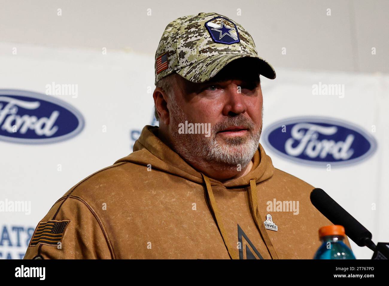 Dallas Cowboys head coach Mike McCarthy participates in a post game ...