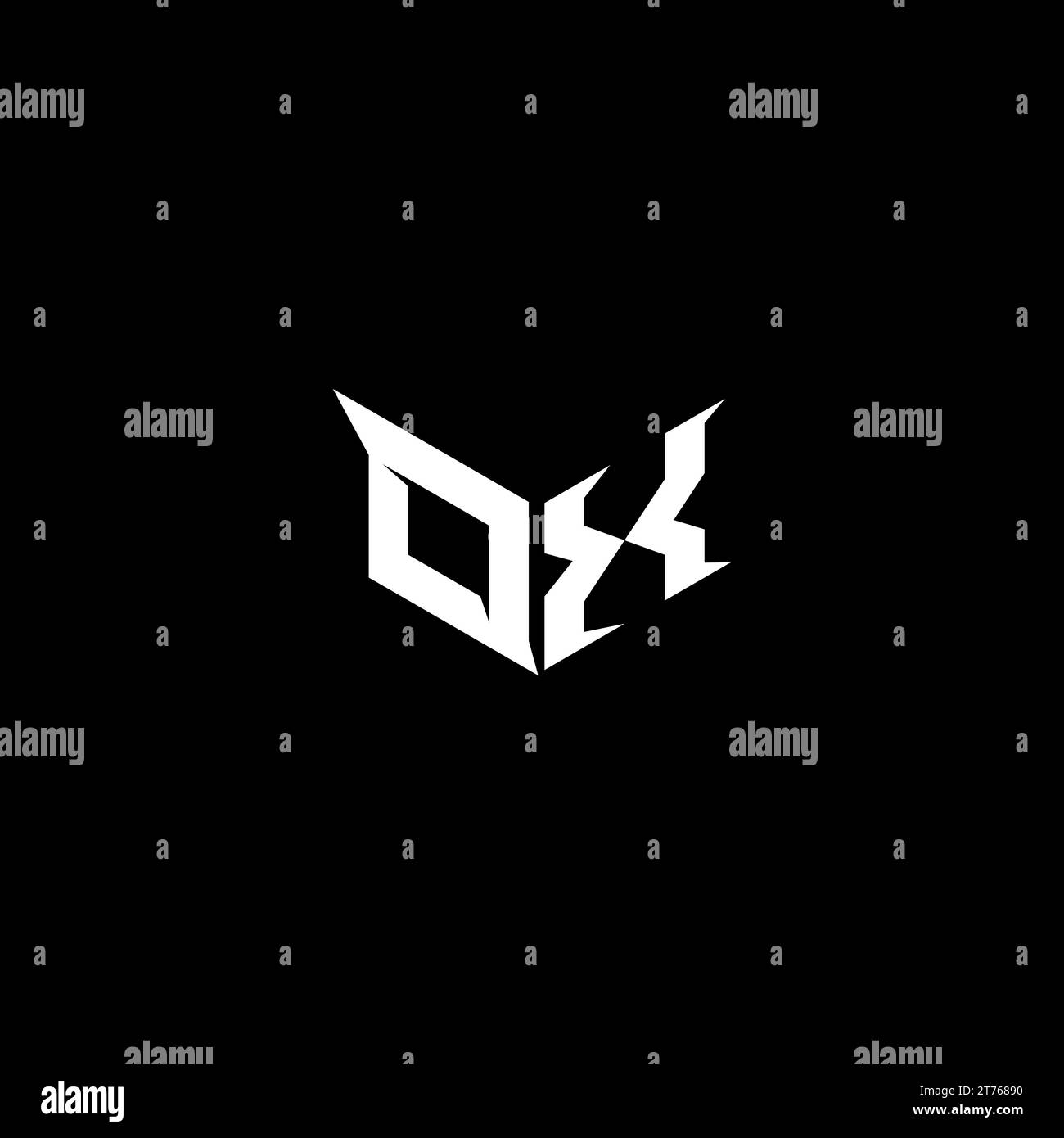 OX Premium emblem logo initial esport and gaming design concept Stock ...