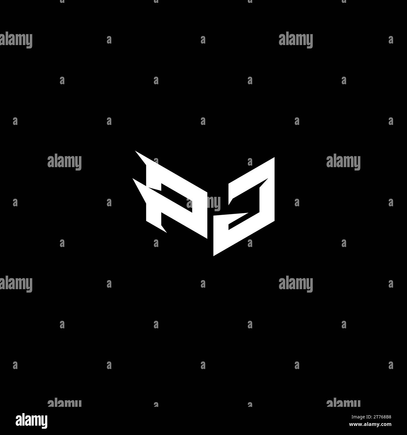 Pj logo design hi-res stock photography and images - Alamy