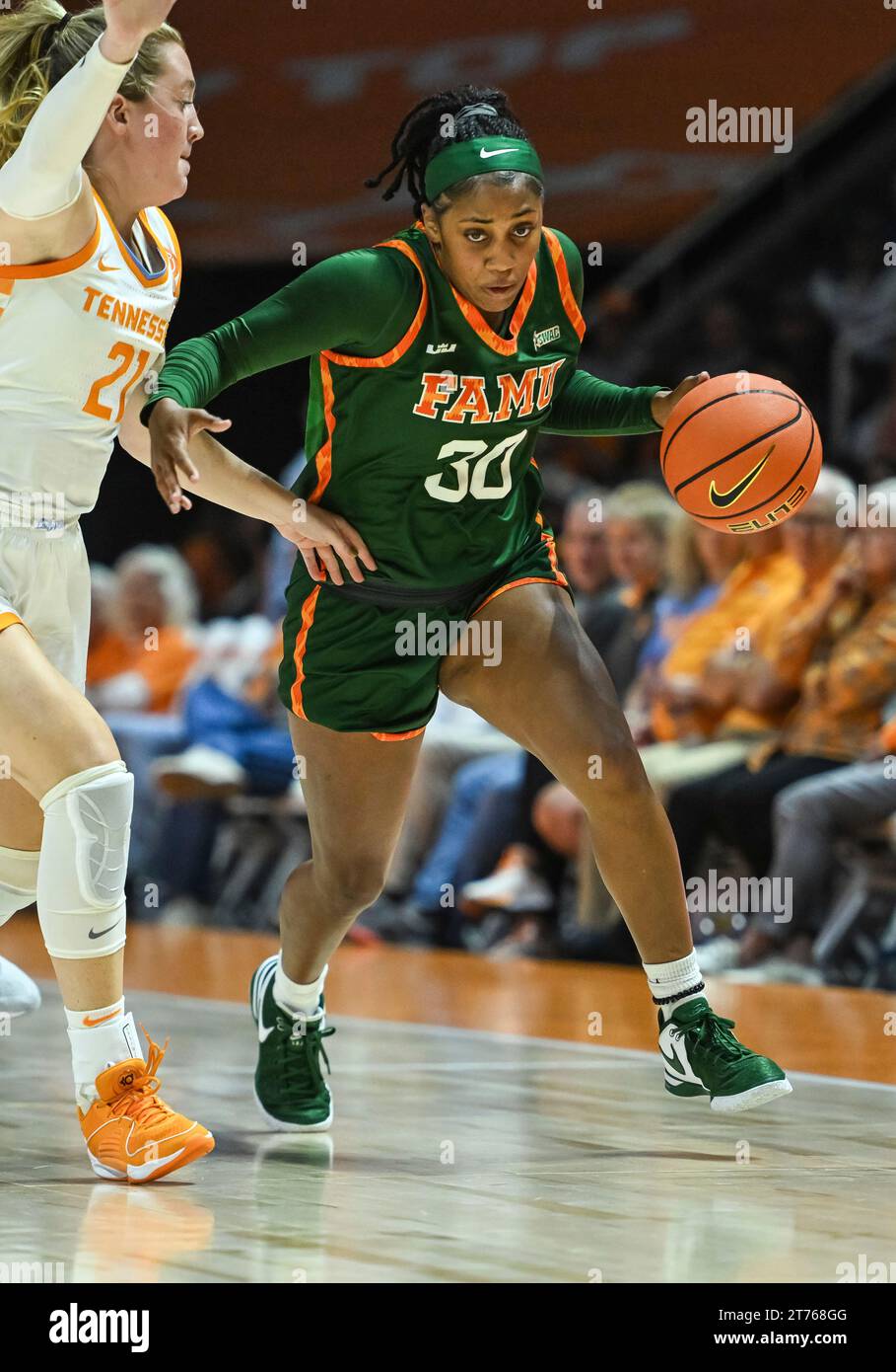 KNOXVILLE, TN - NOVEMBER 07: Florida A&M Lady Rattlers guard Olivia ...