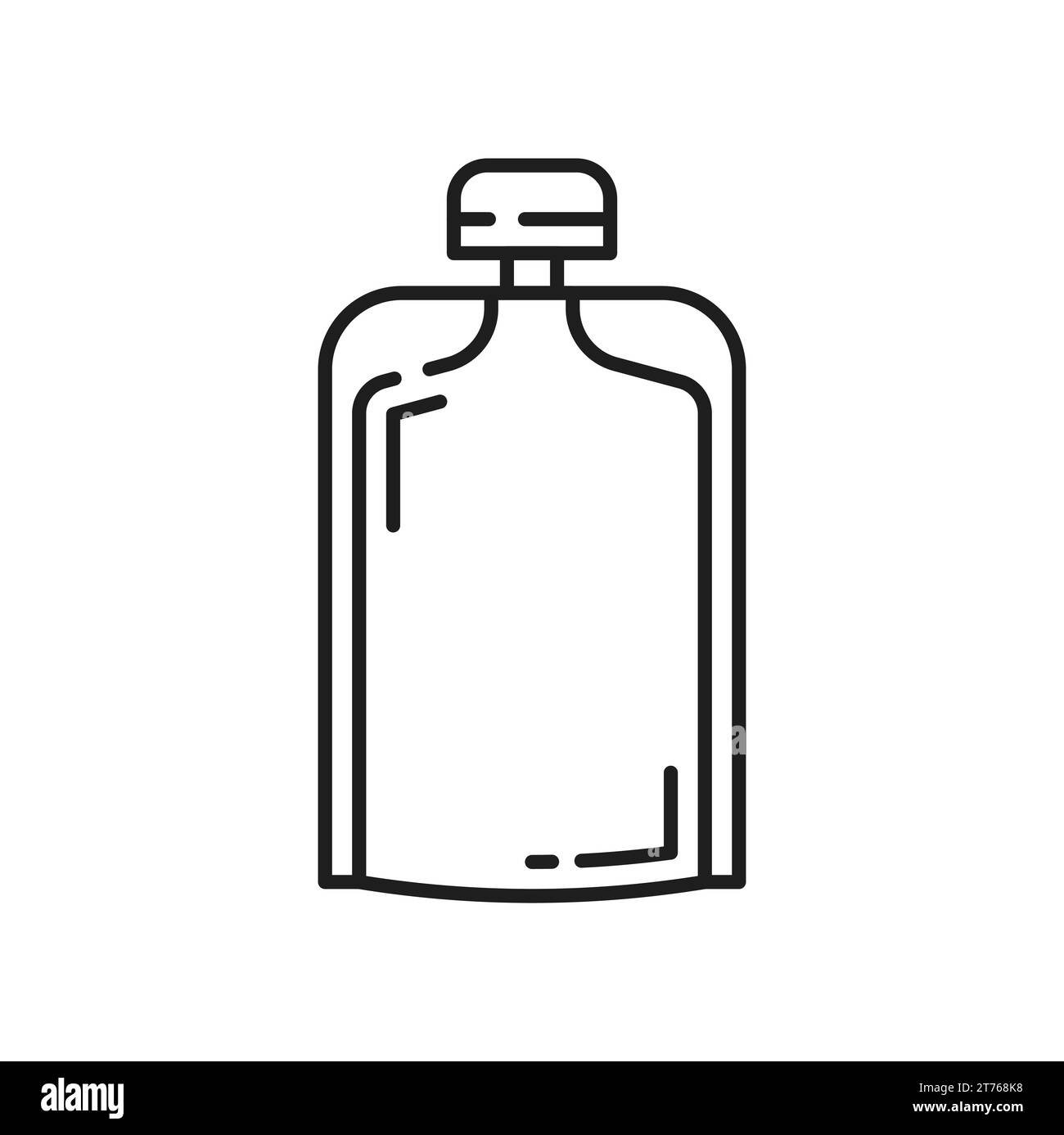 Doy pack template, foil pouch for liquid food, juice, mayonnaise ...
