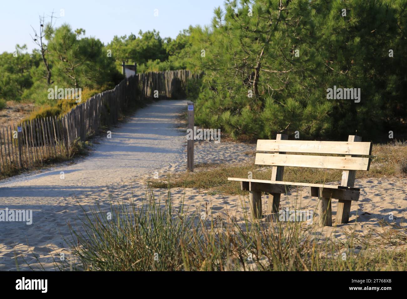 The Pointe du Cap Ferret separates the Atlantic Ocean and the Arcachon ...