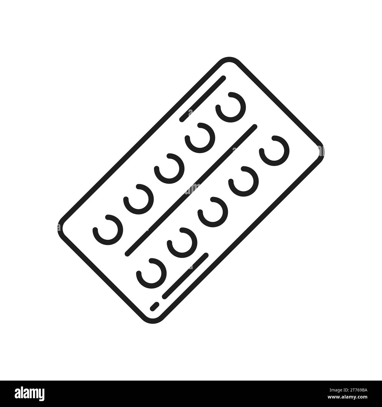 Measles capsule blister icon, isolated chickenpox treatment medicine ...