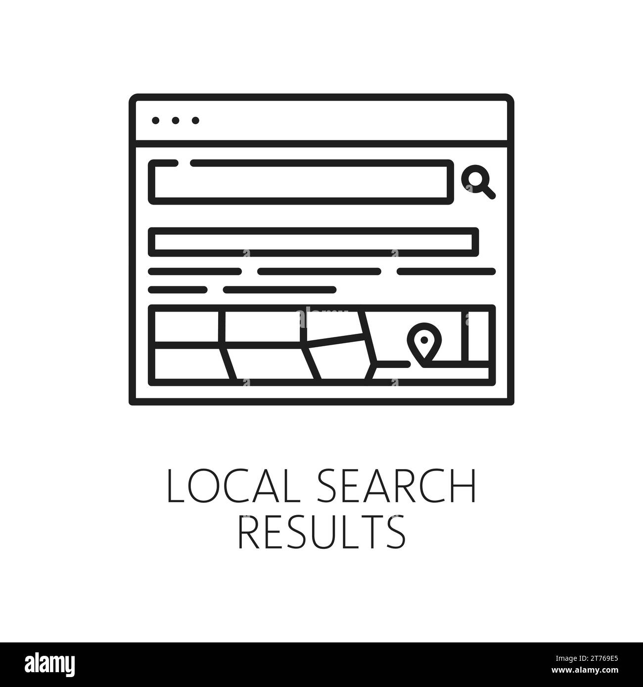 Serp search engine results page Black and White Stock Photos & Images ...