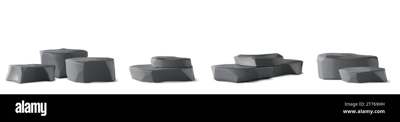 3d rock podium, stone stand for product display and presentation ...