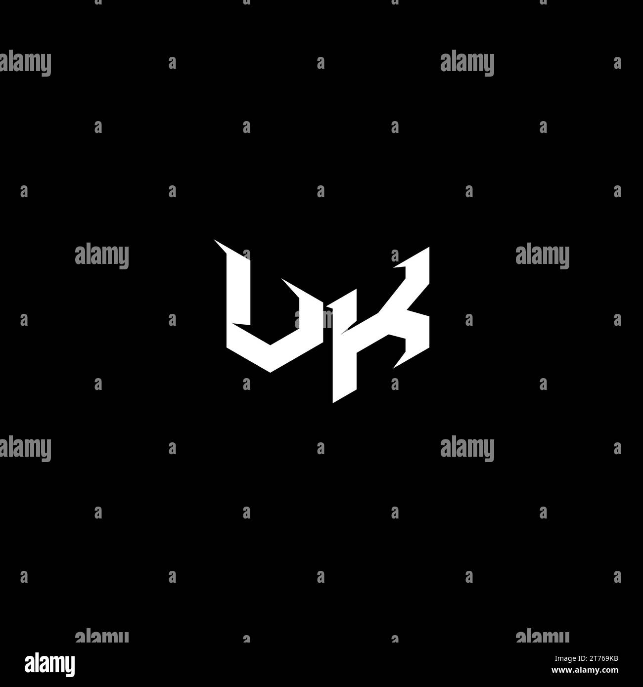 Vk gaming logo Black and White Stock Photos & Images - Alamy