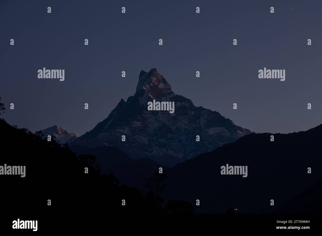 Mt. Machapuchare is a mountain situated in the Annapurna massif of ...