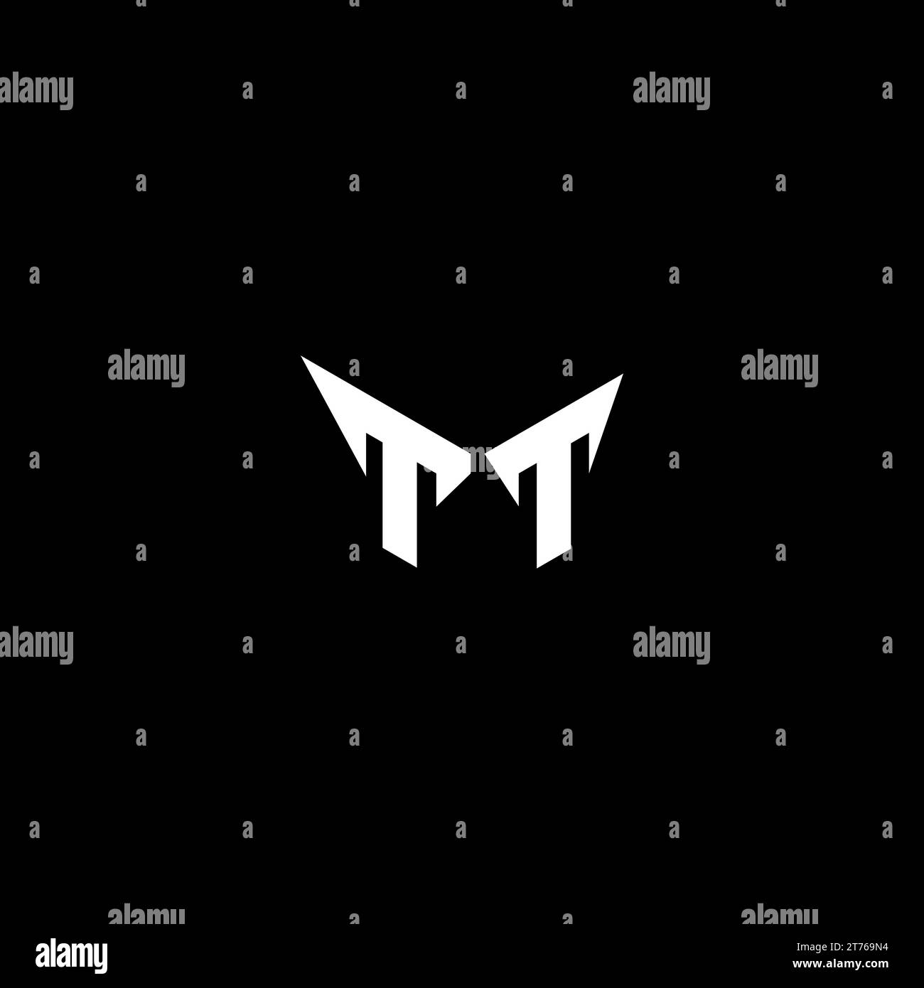 TT Premium emblem logo initial esport and gaming design concept Stock ...