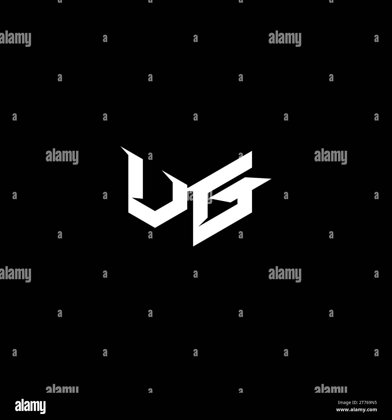 VG Premium emblem logo initial esport and gaming design concept Stock ...