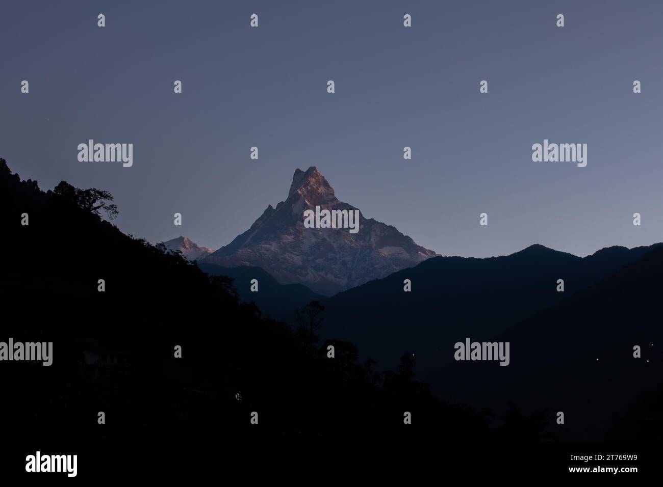 Mt. Machapuchare is a mountain situated in the Annapurna massif of ...