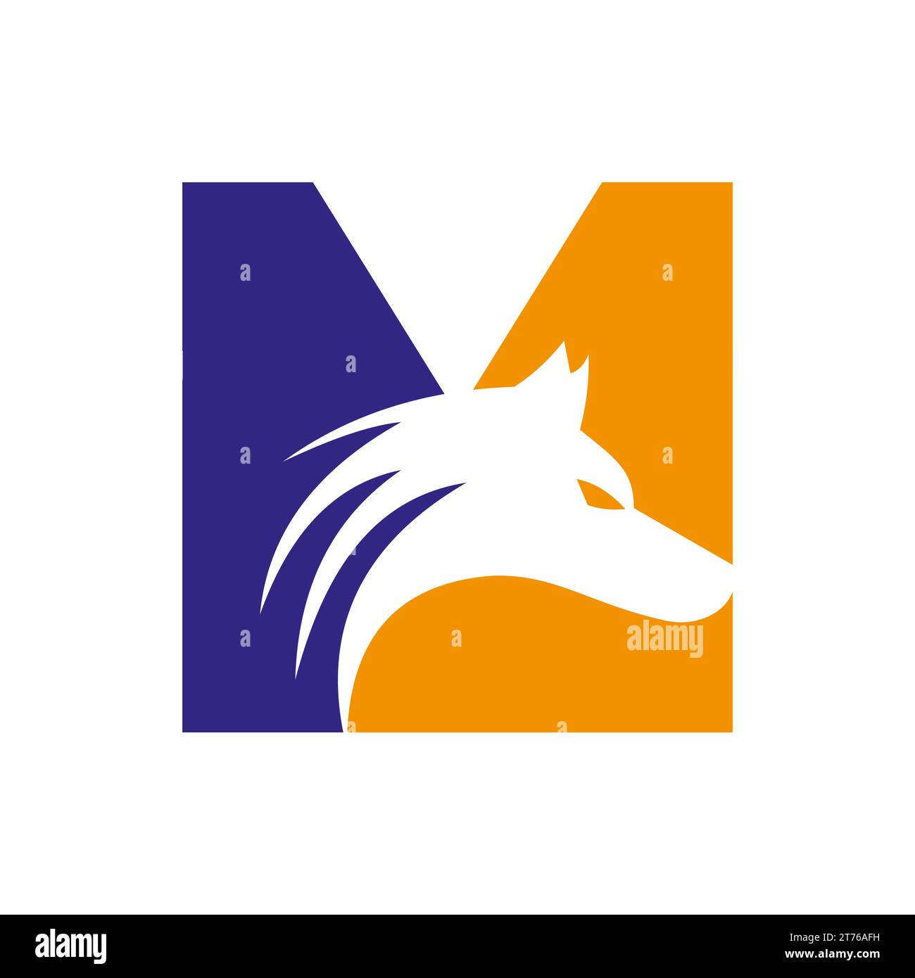 Letter M Wolf Logo. Wolf Symbol Vector Template Stock Vector Image ...