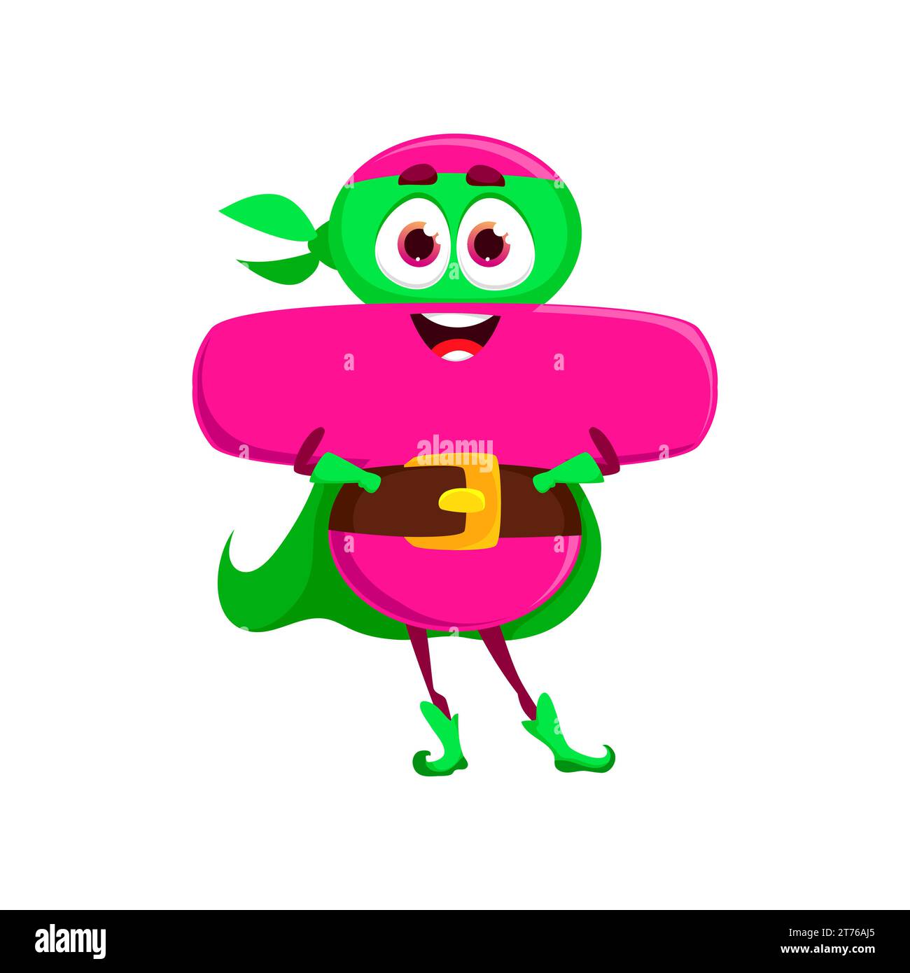 cartoon math division sign number superhero character. Cute funny ...