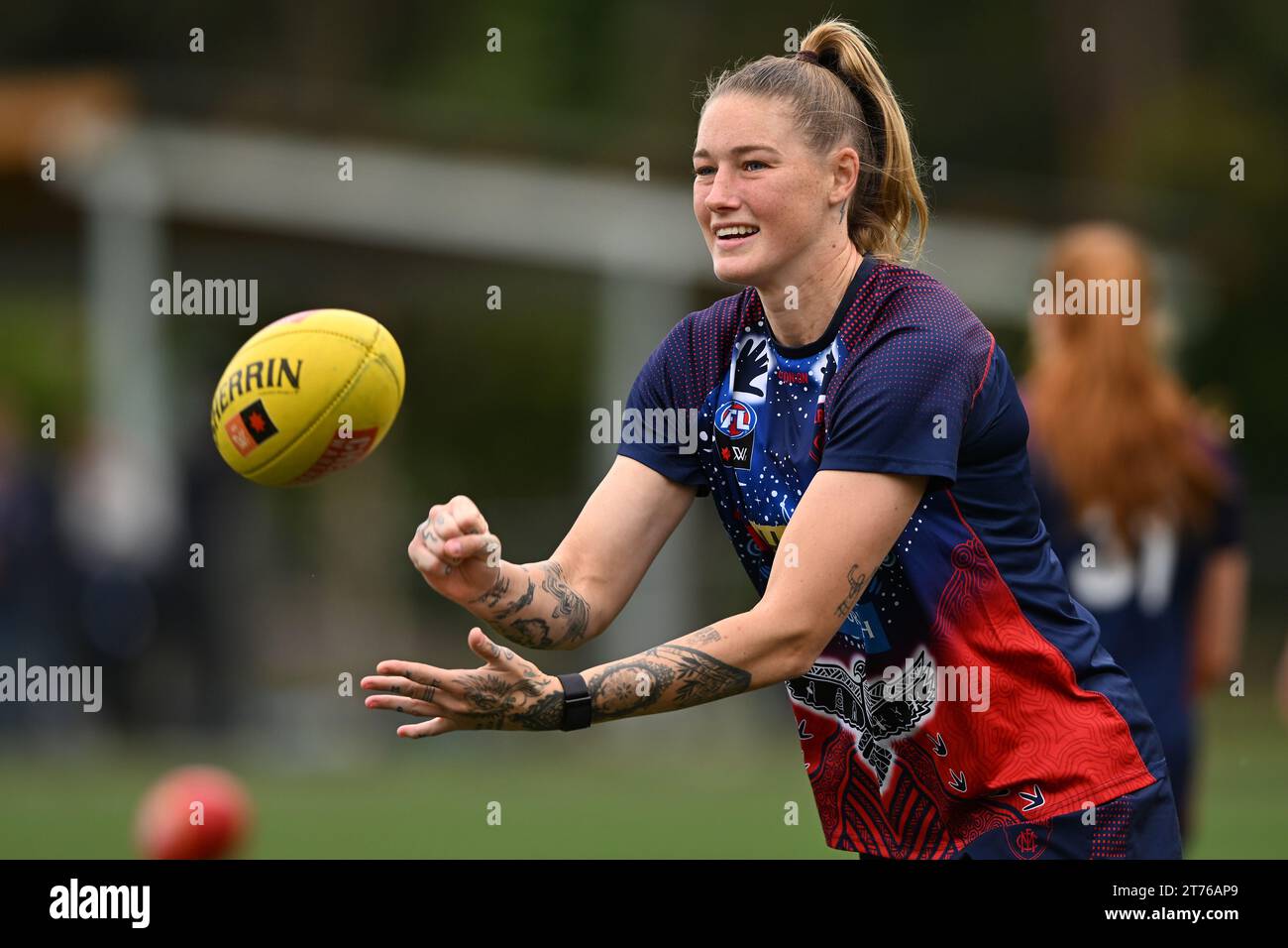 Melbourne, Australia. 14th Nov, 2023. Tayla Harris of the Demons in ...