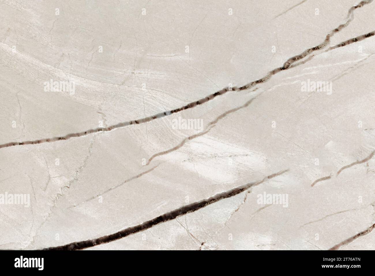 Large format texture, light cream marble with dark diagonal veins and ...