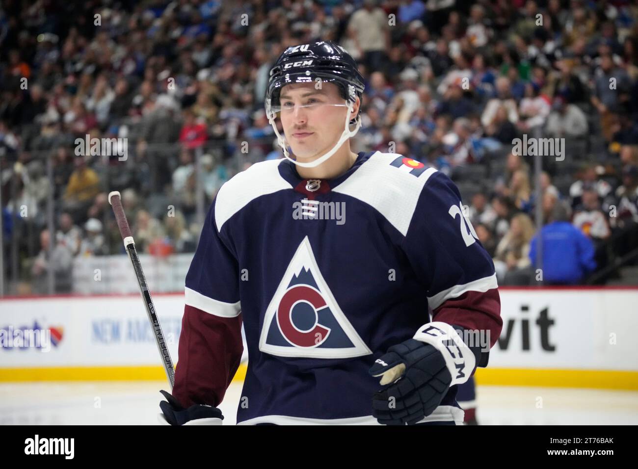 Colorado Avalanche center Ross Colton (20) in the second period of an ...