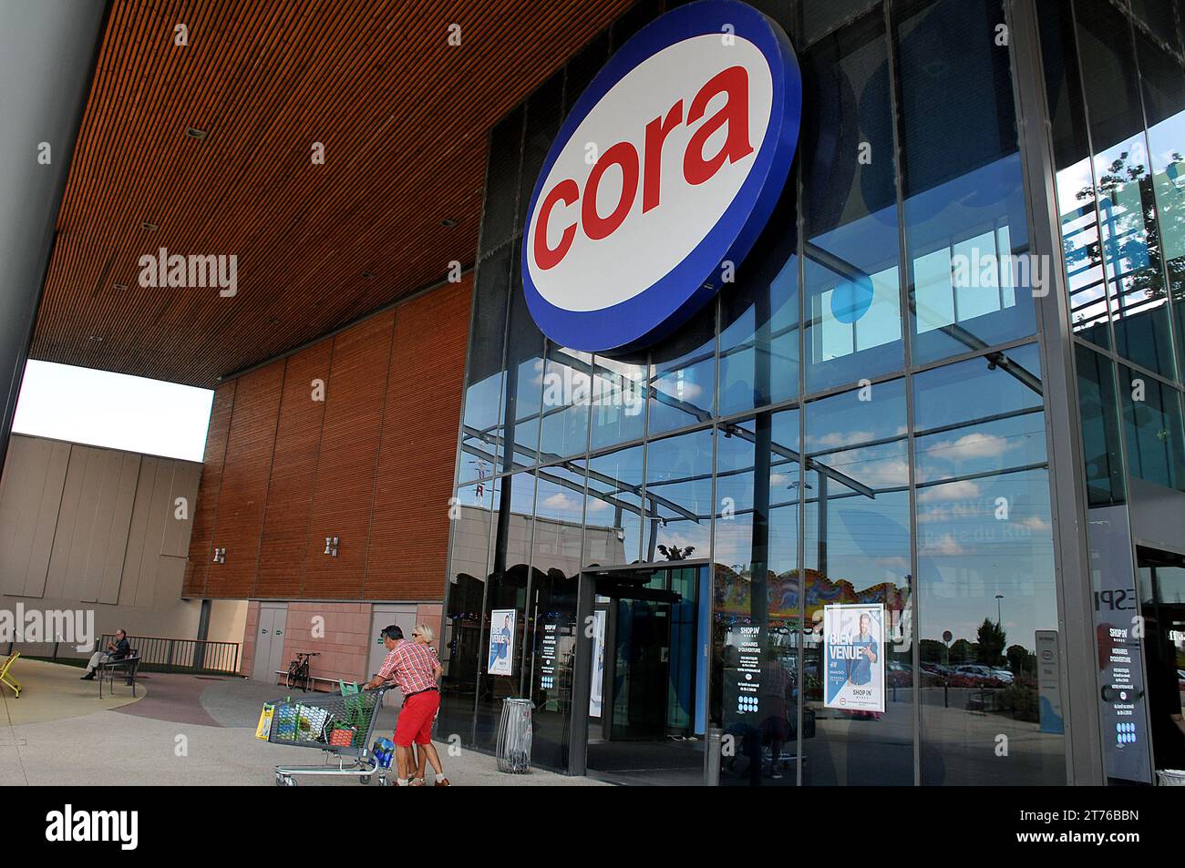 15 June 2023/ Cora strasbourg food market in Mudolheim strasbourg ...