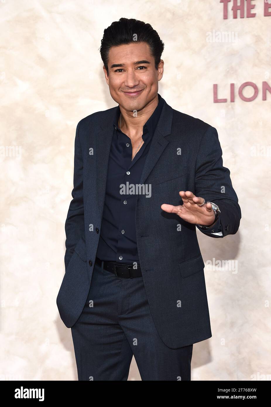 Hollywood, USA. 13th Nov, 2023. Mario Lopez arriving to the “The Hunger ...