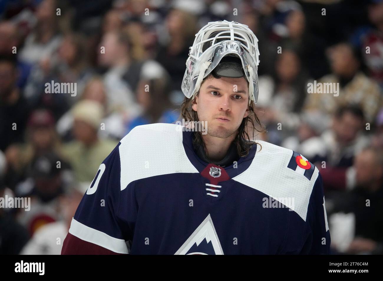 Colorado Avalanche goaltender Alexandar Georgiev (40) in the second ...