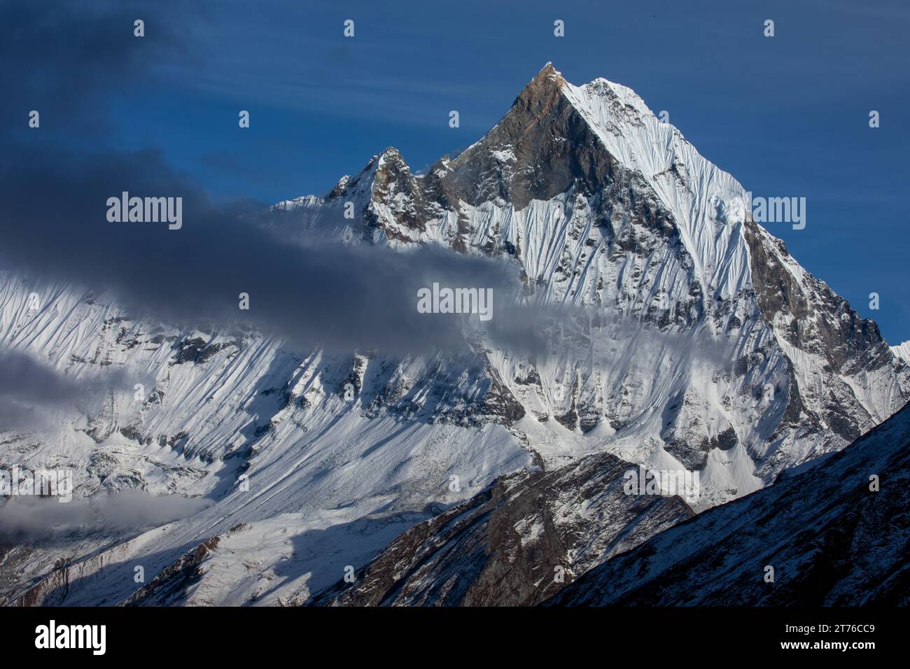 Mt. Machapuchare is a mountain situated in the Annapurna massif of ...
