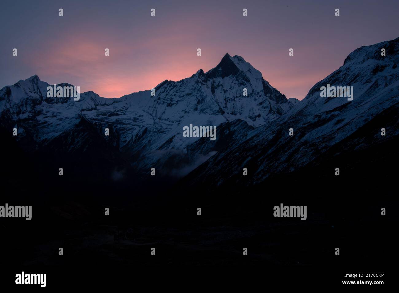 Mt. Machapuchare is a mountain situated in the Annapurna massif of ...