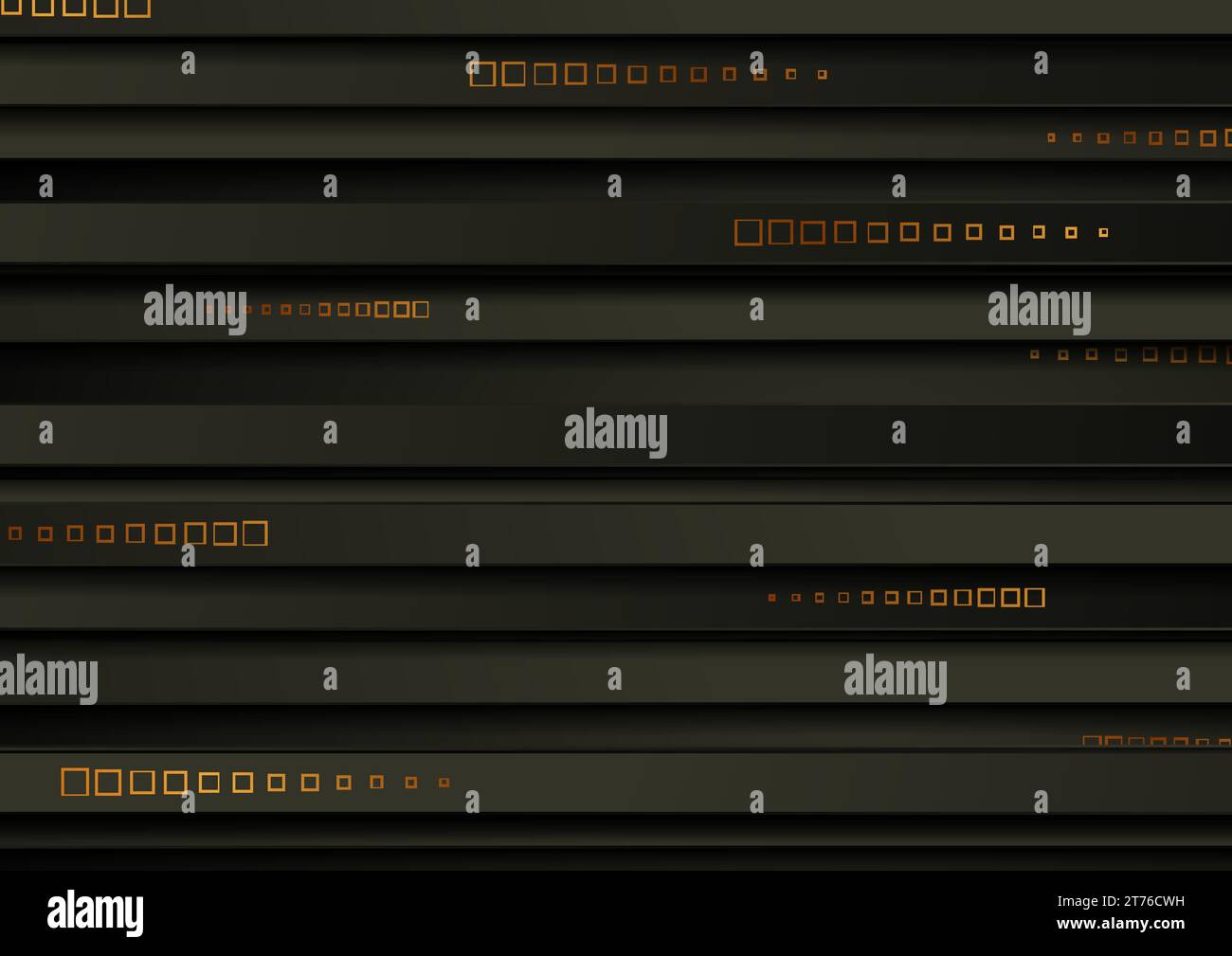 Black geometry abstract striped background with golden squares. Vector ...