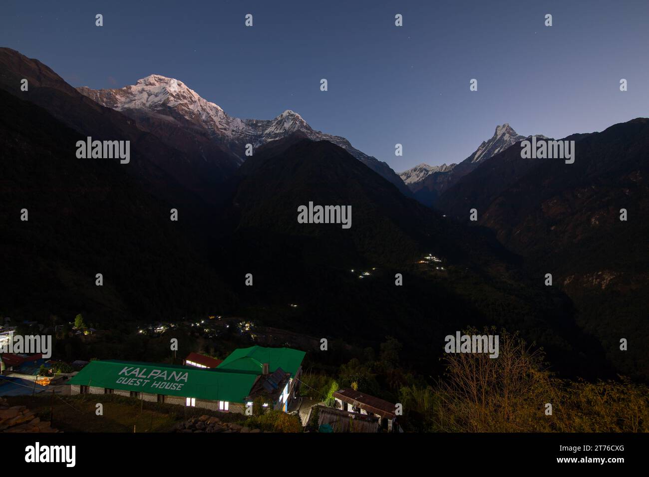 Mt. Machapuchare is a mountain situated in the Annapurna massif of ...