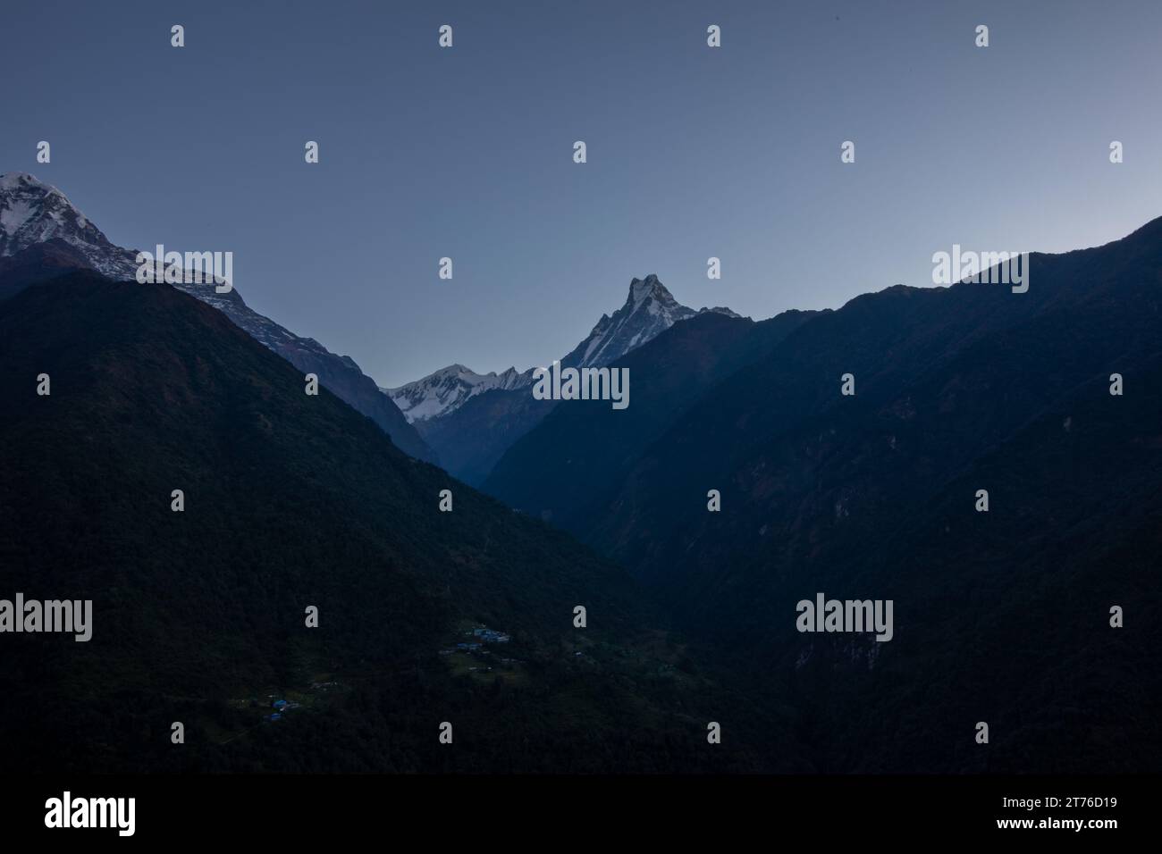 Mt. Machapuchare is a mountain situated in the Annapurna massif of ...