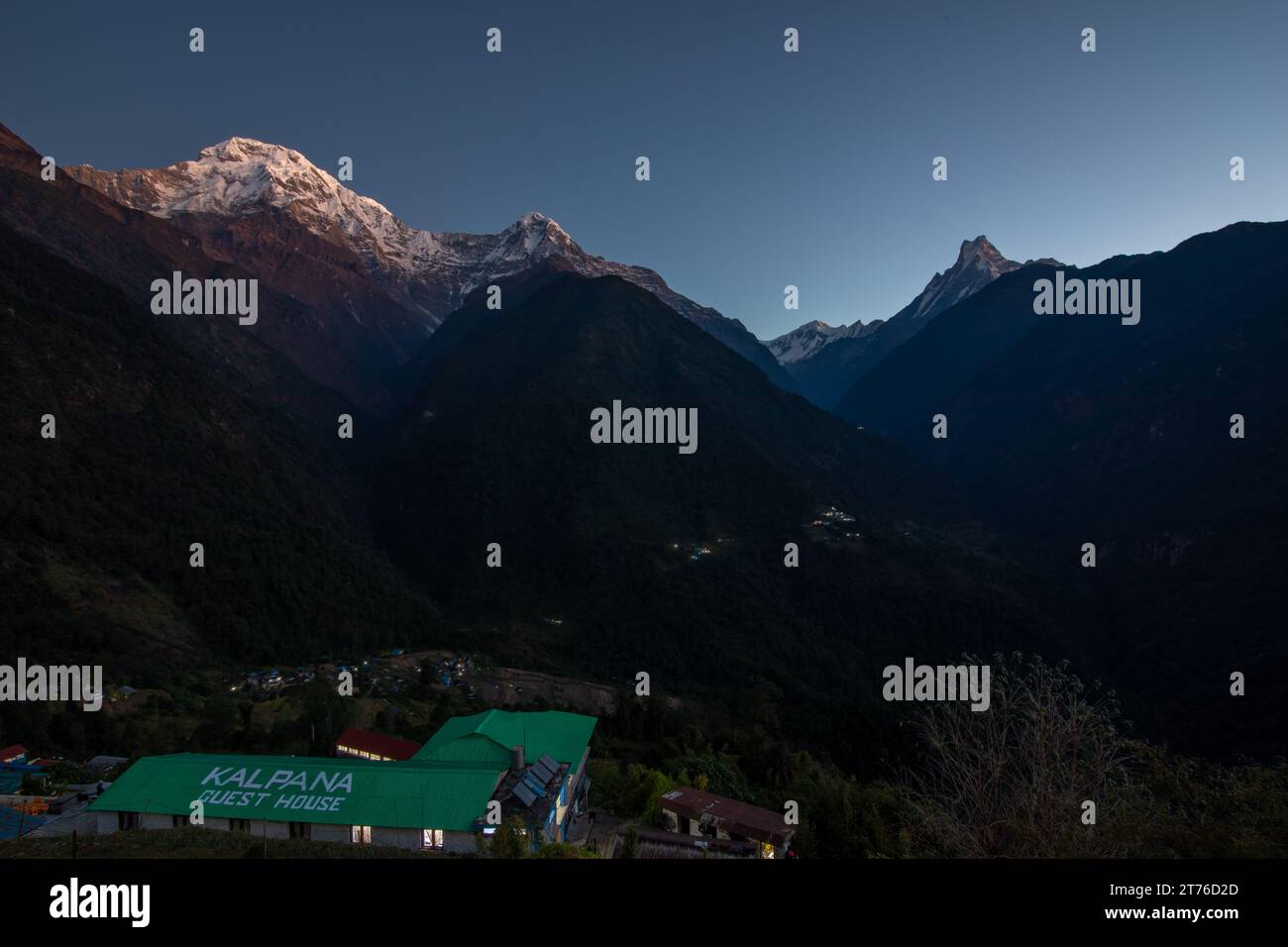 Mt. Machapuchare is a mountain situated in the Annapurna massif of ...