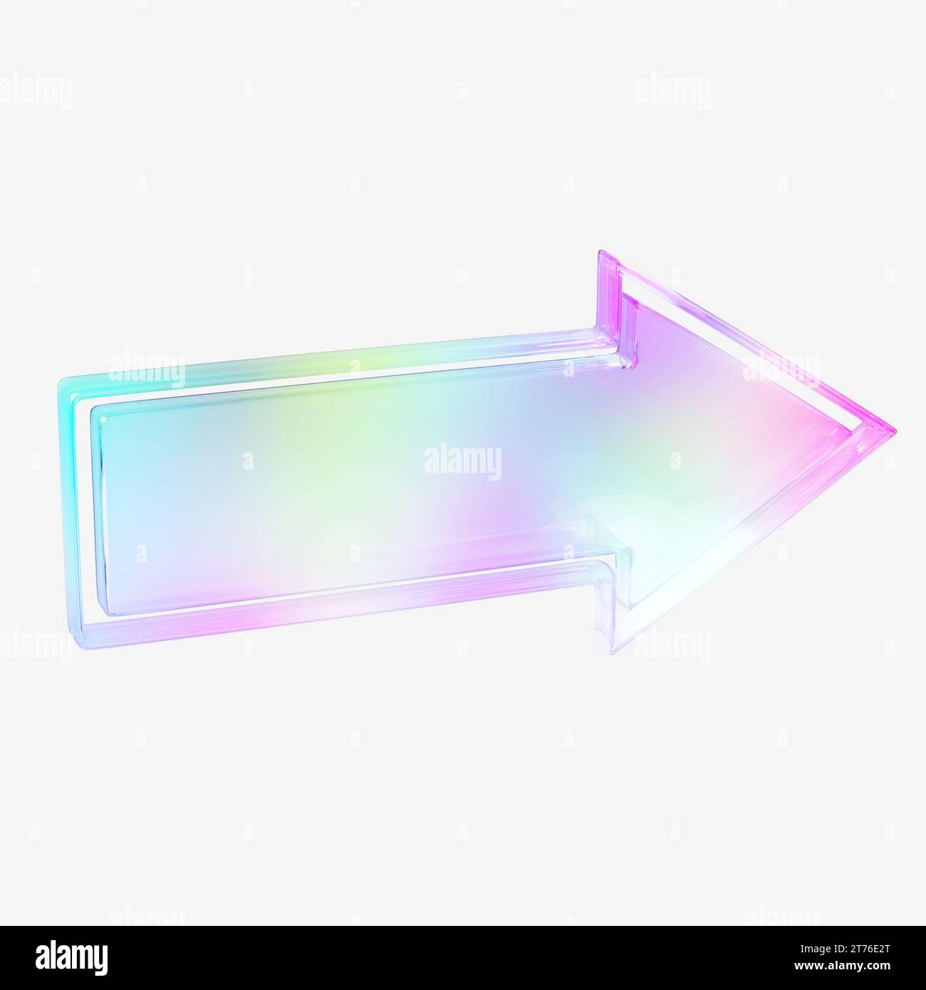 transparent crystal arrow 3d object graphic Stock Photo - Alamy