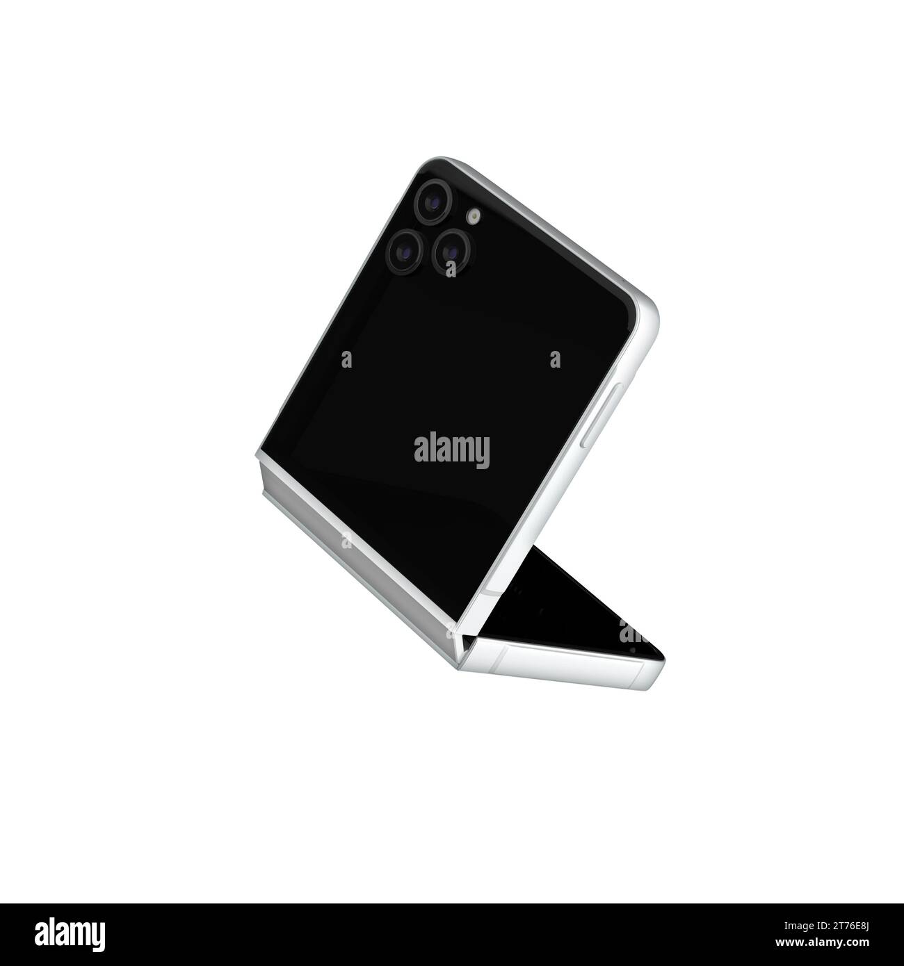 flip smartphone 3d graphic object Stock Photo - Alamy