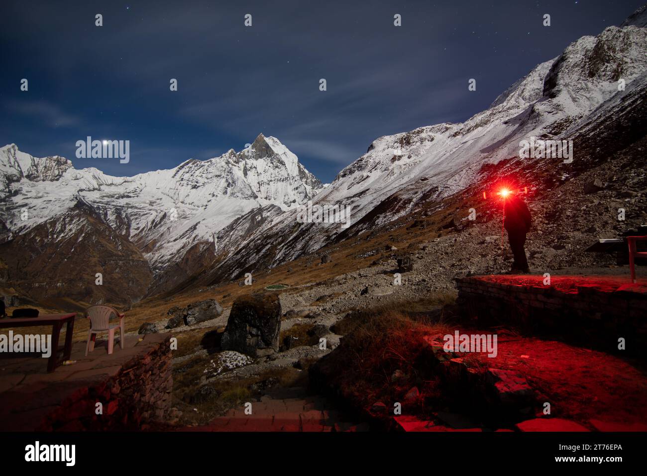 Mt. Machapuchare is a mountain situated in the Annapurna massif of ...