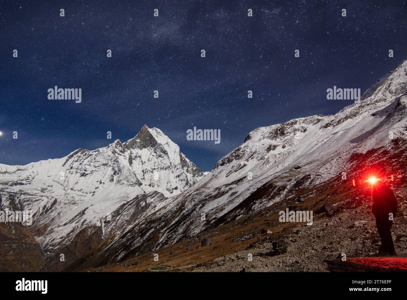 Mt. Machapuchare is a mountain situated in the Annapurna massif of ...